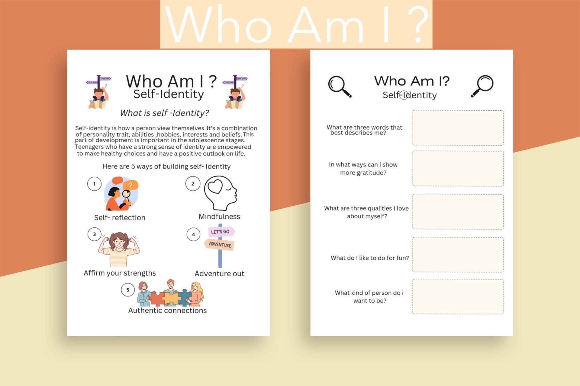 Self-identity,mental Health for Teenagers, Adolescence,self-reflection ...