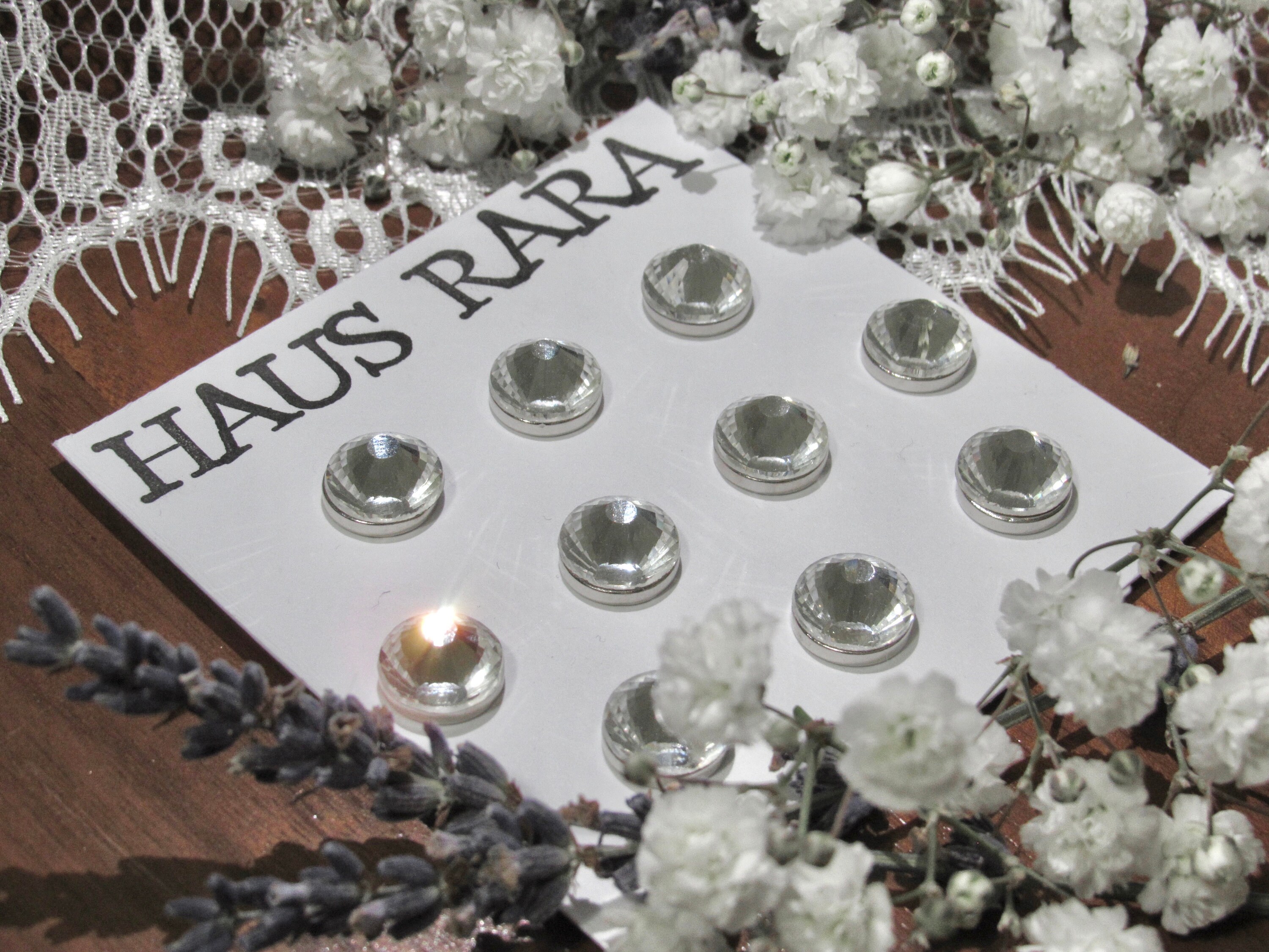 Classic Crystal Bridal Veil Weights | Diamond-like Silver Design ...