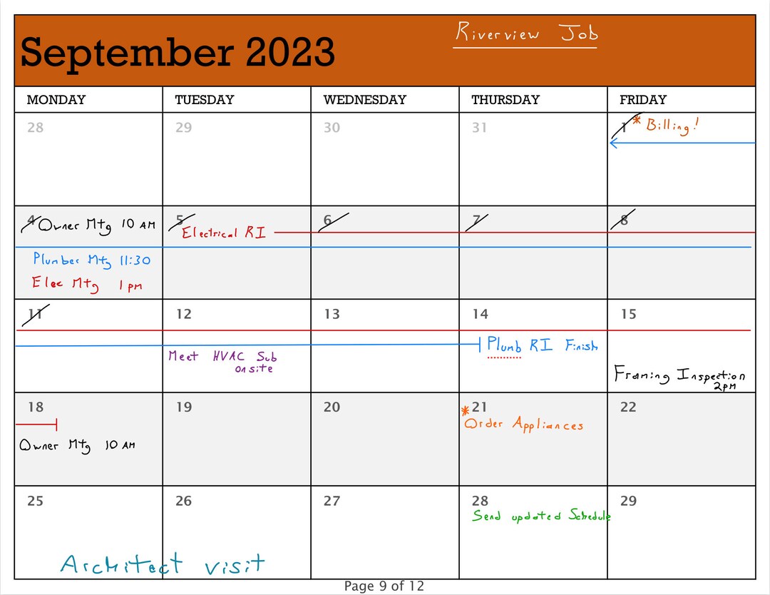 Calendar Schedule 2023 PDF - Etsy