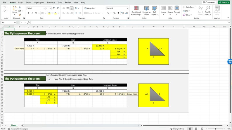 Rise, Run, & Slope Calculator *** UPDATED W/ Slope Calculator - Etsy