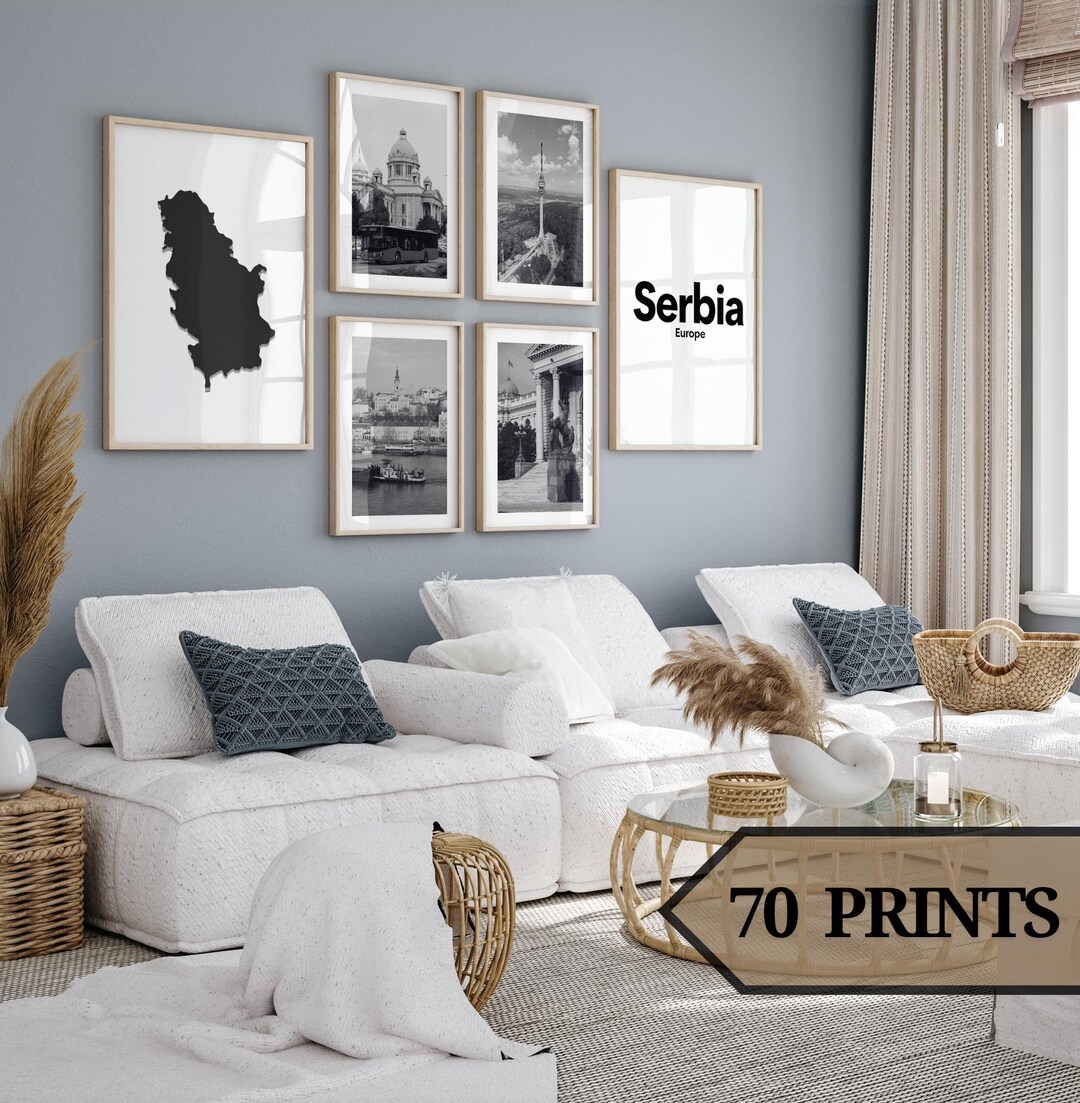 Serbia Prints Set of 70,serbia Poster,serbia Wall Art,serbia ...