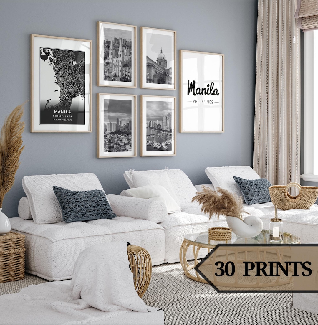 Manila Poster,manila Print,manila Art,manila Map,philippines,set of 30 ...