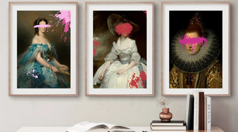 Renaissance Art Print Set of 3,eclectic Wall Art Set,renaissance Art ...