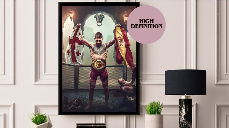 Ufc Poster,ilia Topuria,set of 8 Poster of Ilia Topuria for Ufc Fans ...