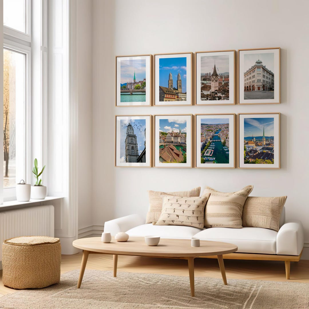Zurich Print,zurich Poster,zurich Wall Art,zurich Map,switzerland,set ...
