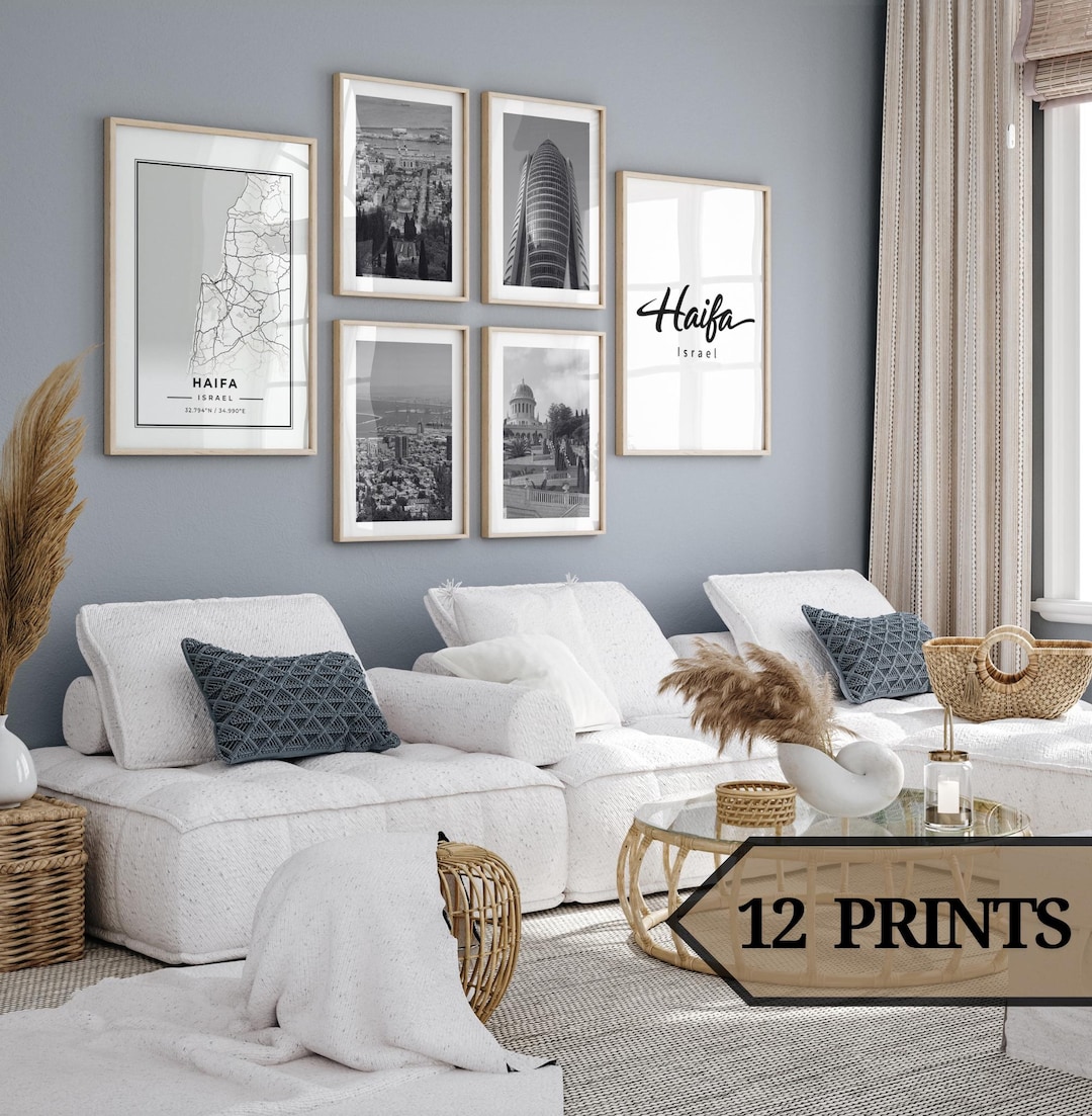 Haifa Wall Art Set of 12,haifa Print Haifa Poster Haifa Picture Haifa ...