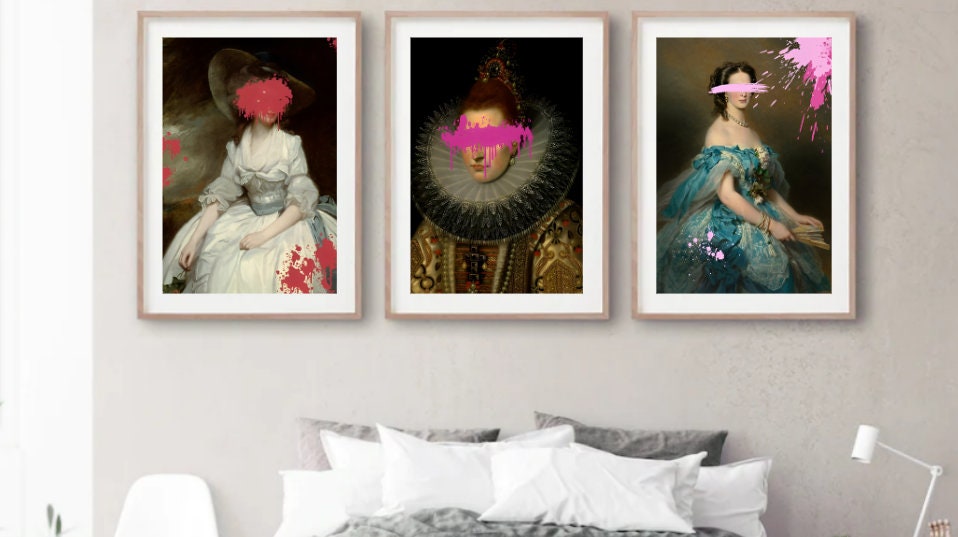 Renaissance Art Print Set of 3,eclectic Wall Art Set,renaissance Art ...