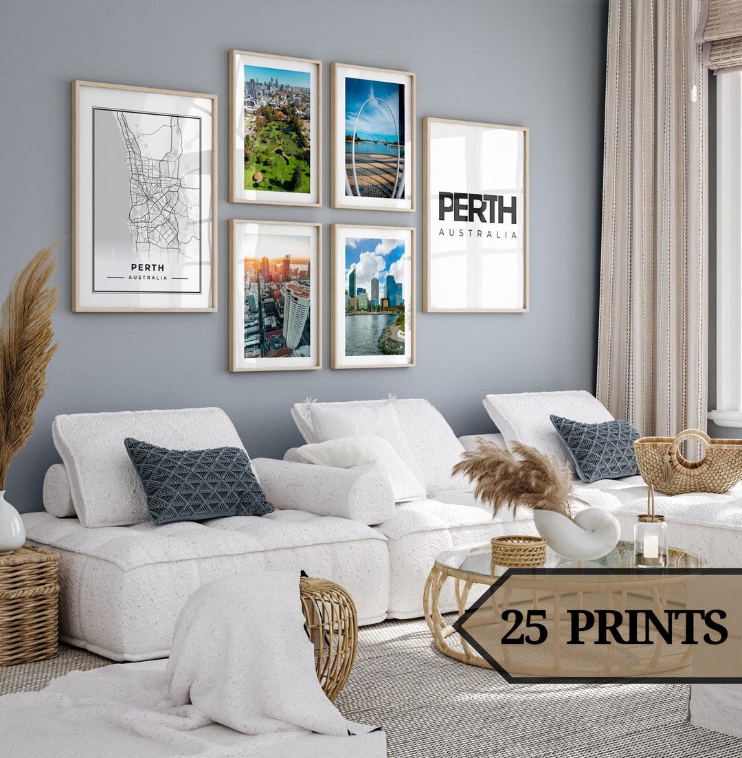 Perth Australia Poster,perth Print,perth Photo,perth Map,set of 25 - Etsy