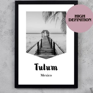Tulum Set of 6 Prints for Decorating a Modern Home,tulum Art,tulum ...