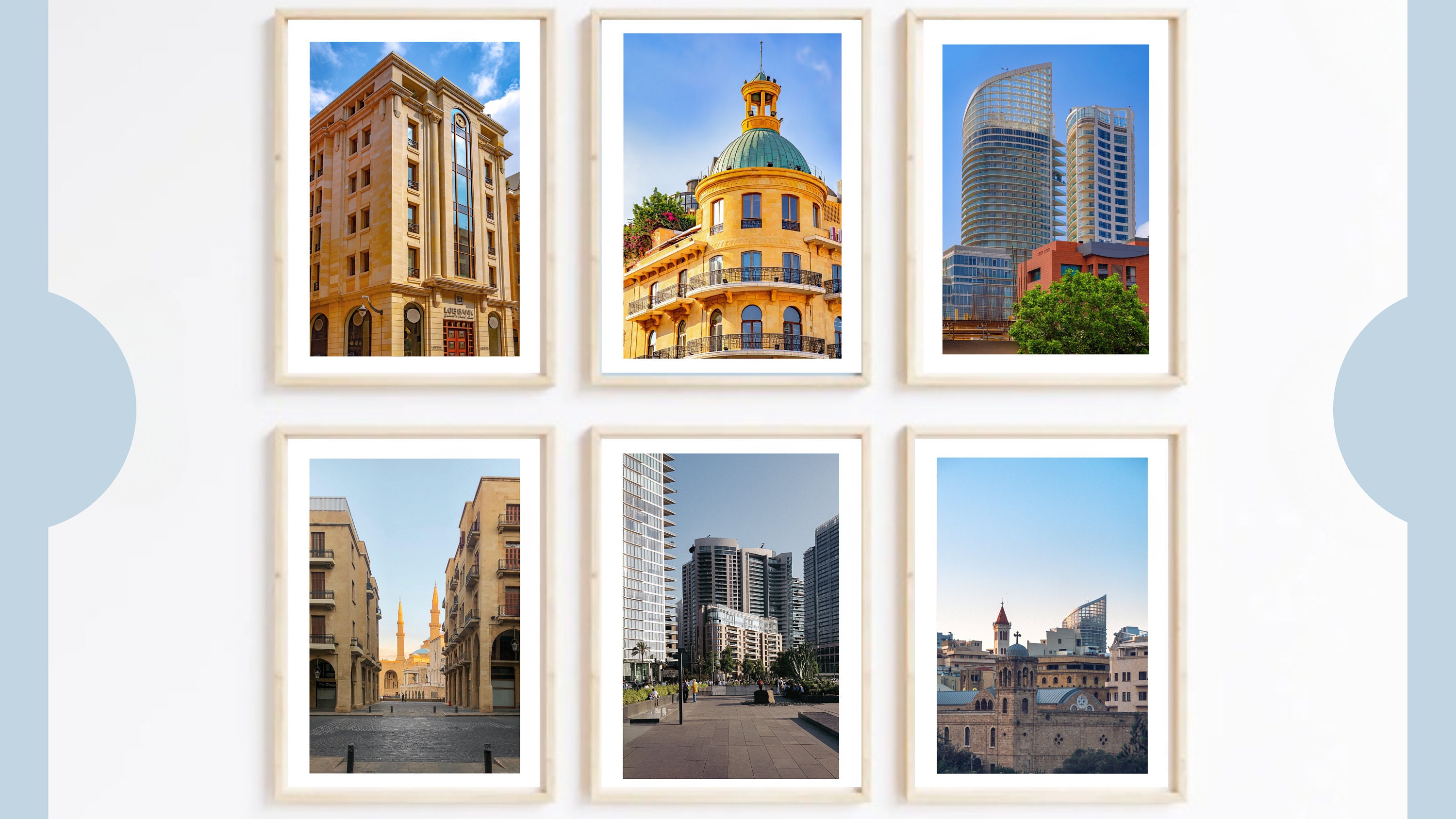 Beirut Wall Art Set,lebanon Art Print Set,beirut Photography,beirut ...