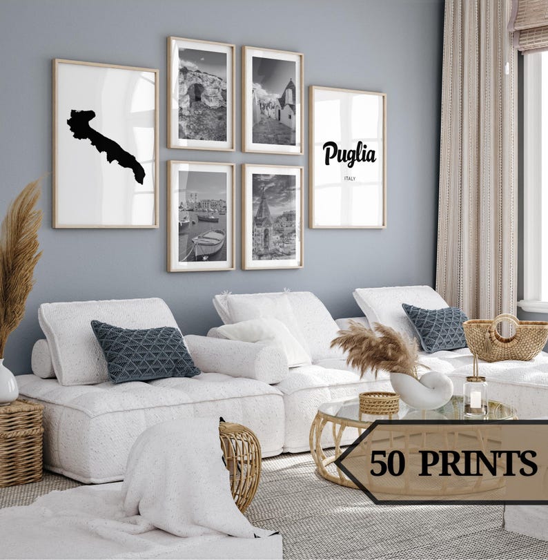Puglia Italy Print,puglia Printable Art,puglia Wall Art,puglia Map ...
