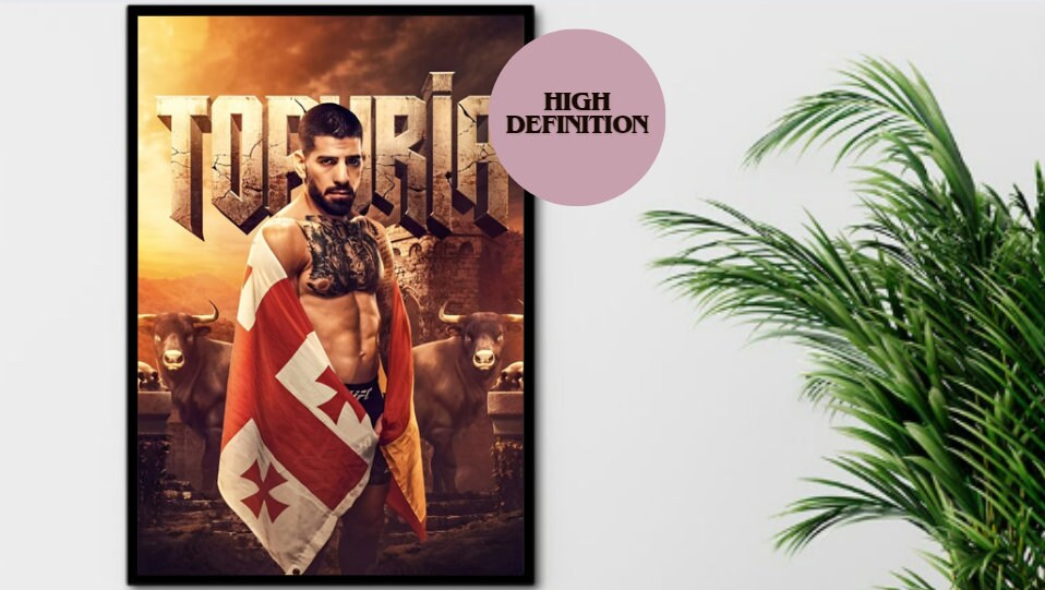 Ufc Poster,ilia Topuria,set of 8 Poster of Ilia Topuria for Ufc Fans ...