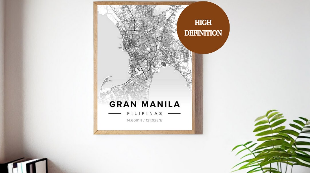 Manila Poster, Manila Art, Manila Photo, Manila Map, Manila Philippines ...