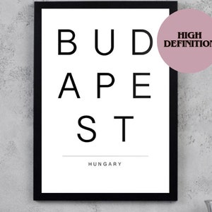 Budapest Wall Art Set,budapest Poster,budapest Print,budapest Art ...