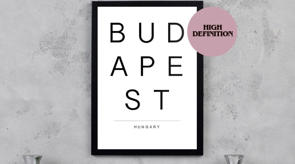 Budapest Wall Art Set,budapest Poster,budapest Print,budapest Art ...