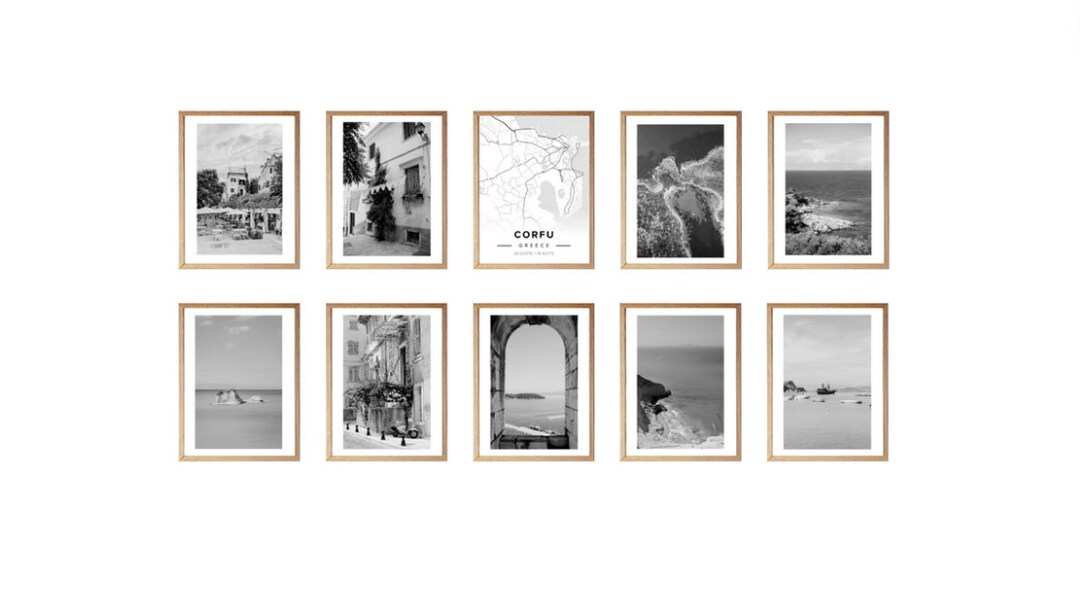 Corfu Greece,corfu Poster,corfu City Map,corfu Print,corfu Art,ancient ...