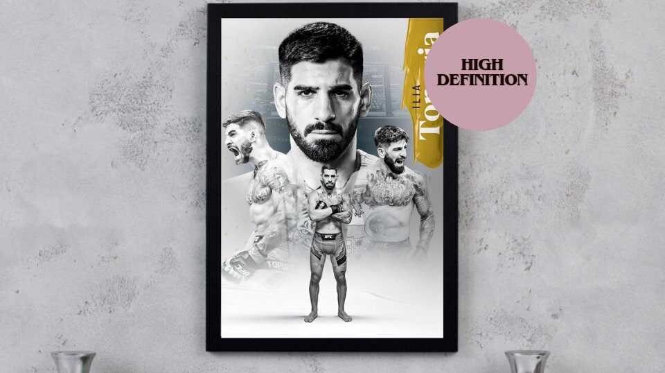 Ufc Poster,ilia Topuria,set of 8 Poster of Ilia Topuria for Ufc Fans ...