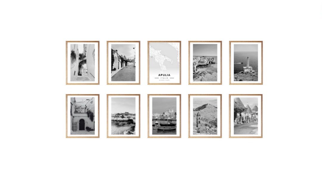 Puglia Art Print, Puglia Wall Art, Puglia Poster, Puglia Map, Puglia ...