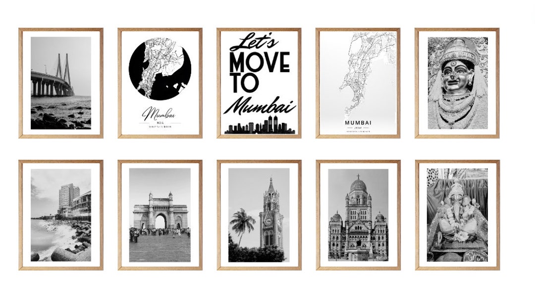Mumbai Wall Art, Mumbai Poster, Mumbai Photo, Mumbai Skyline, Mumbai ...