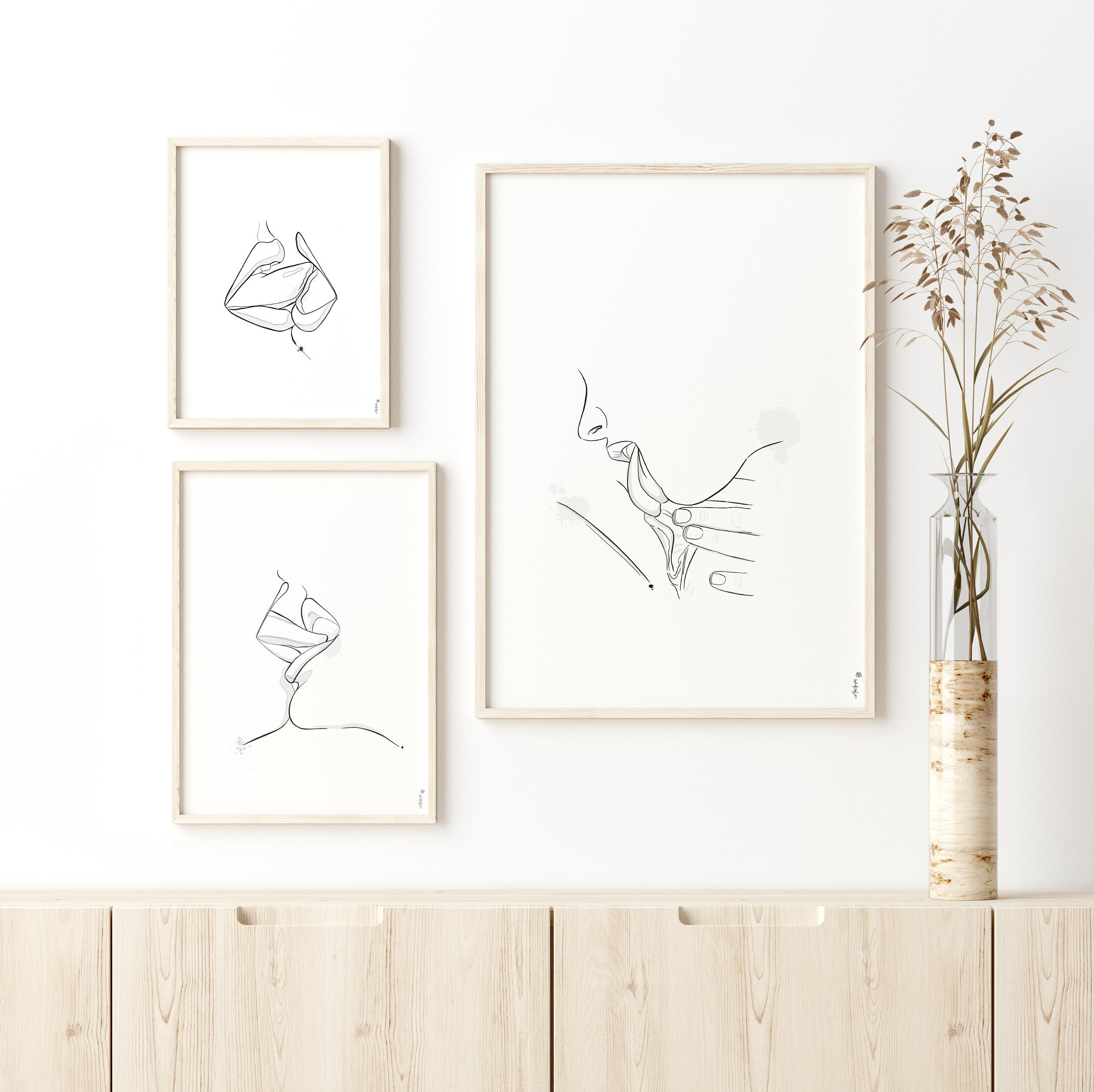 Line Art Vagina Erotic Line Art Sex Illustration Sensual Bedroom Print Vagina Art Orgasm