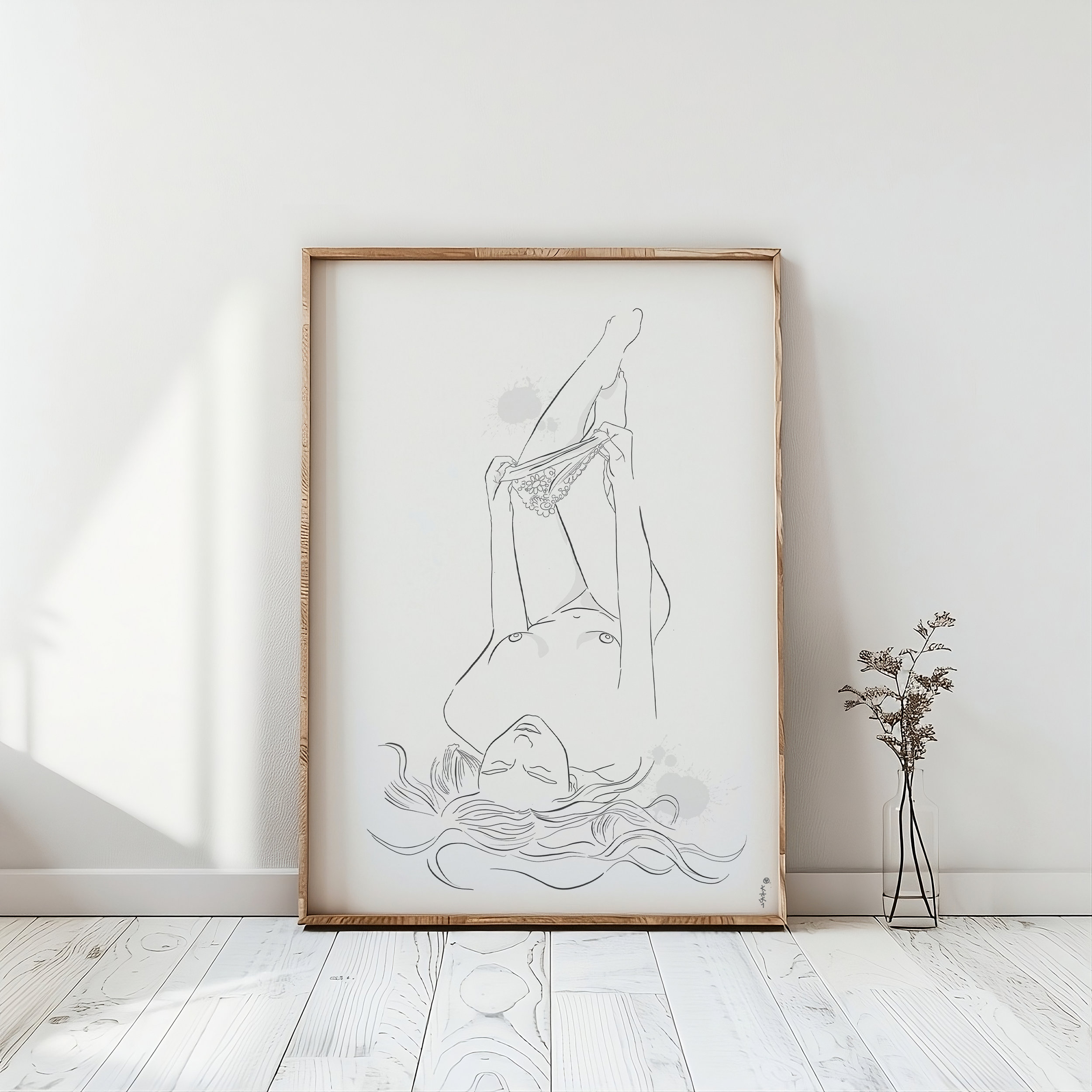 Erotic Line Art, Sensual Line Art, Pinup Print, Intimate Couple Art ...