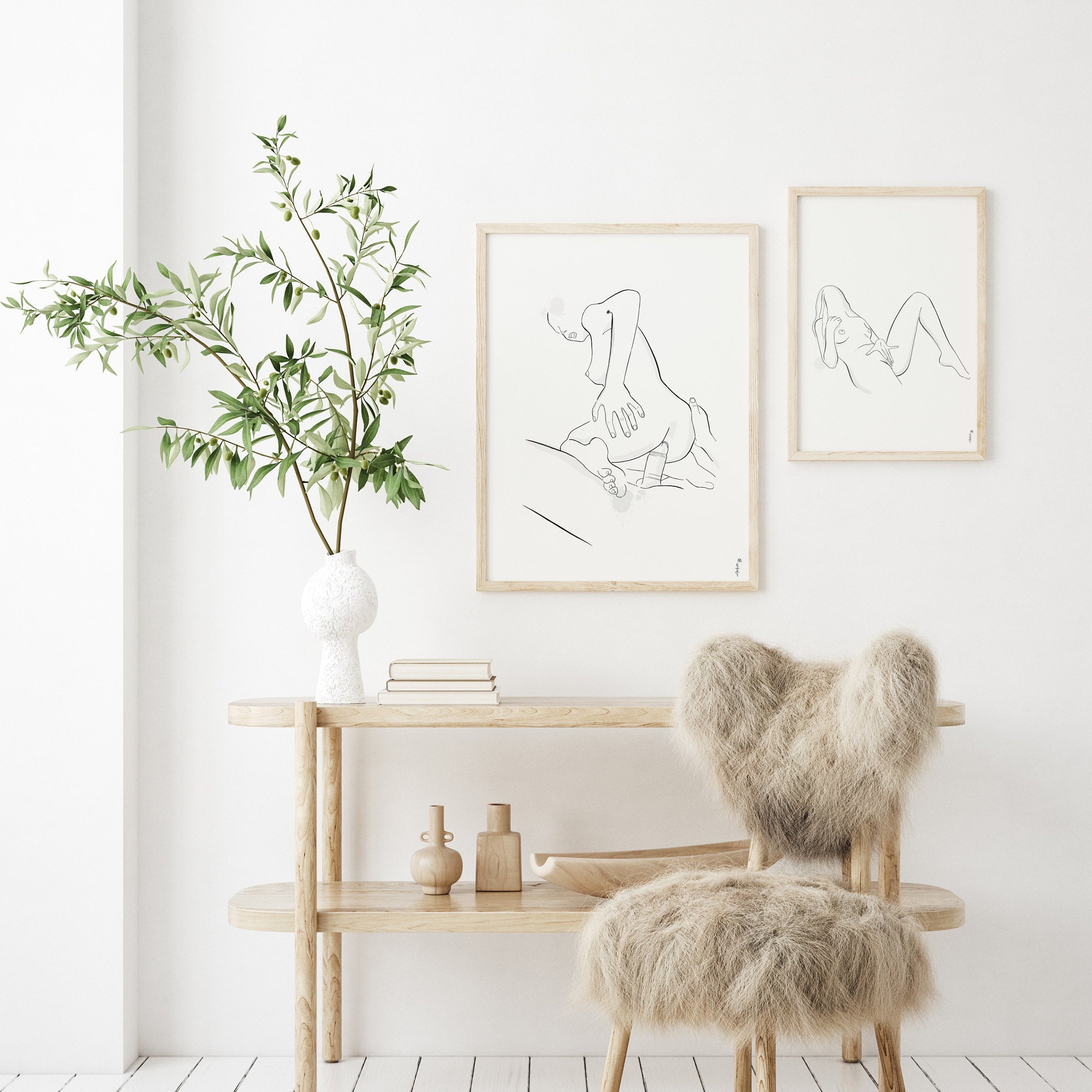 Intimate Couple Art, Couple Having Sex Art, Sex Illustration Print ...