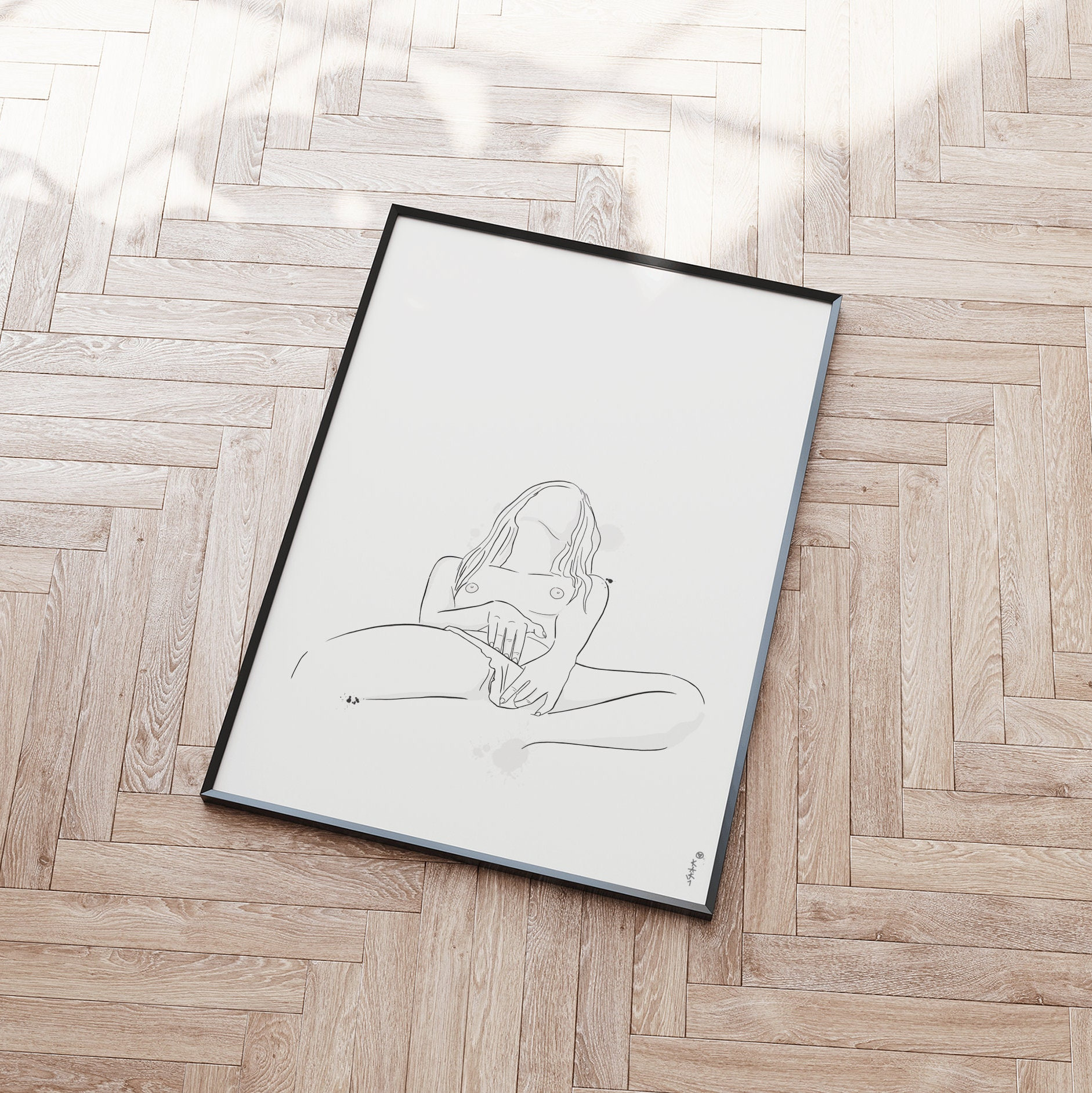 Sex Line Art Abstract Erotic Line Art Sensual Bedroom Wall Art Nude