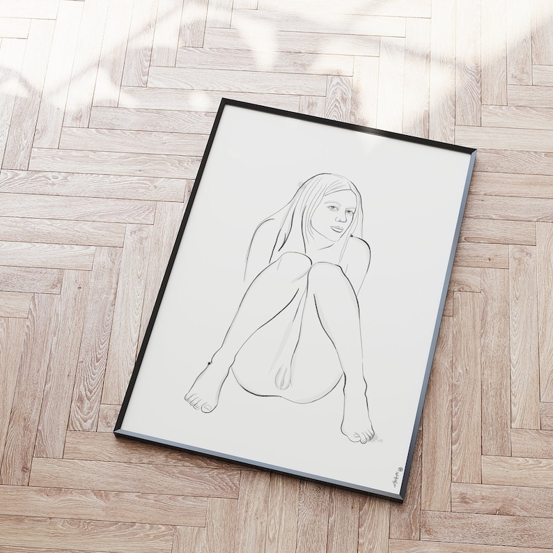 Erotic Line Art Minimal Erotic Art Sex Illustration Erotic Wall Art Pinup Wall Art Erotic
