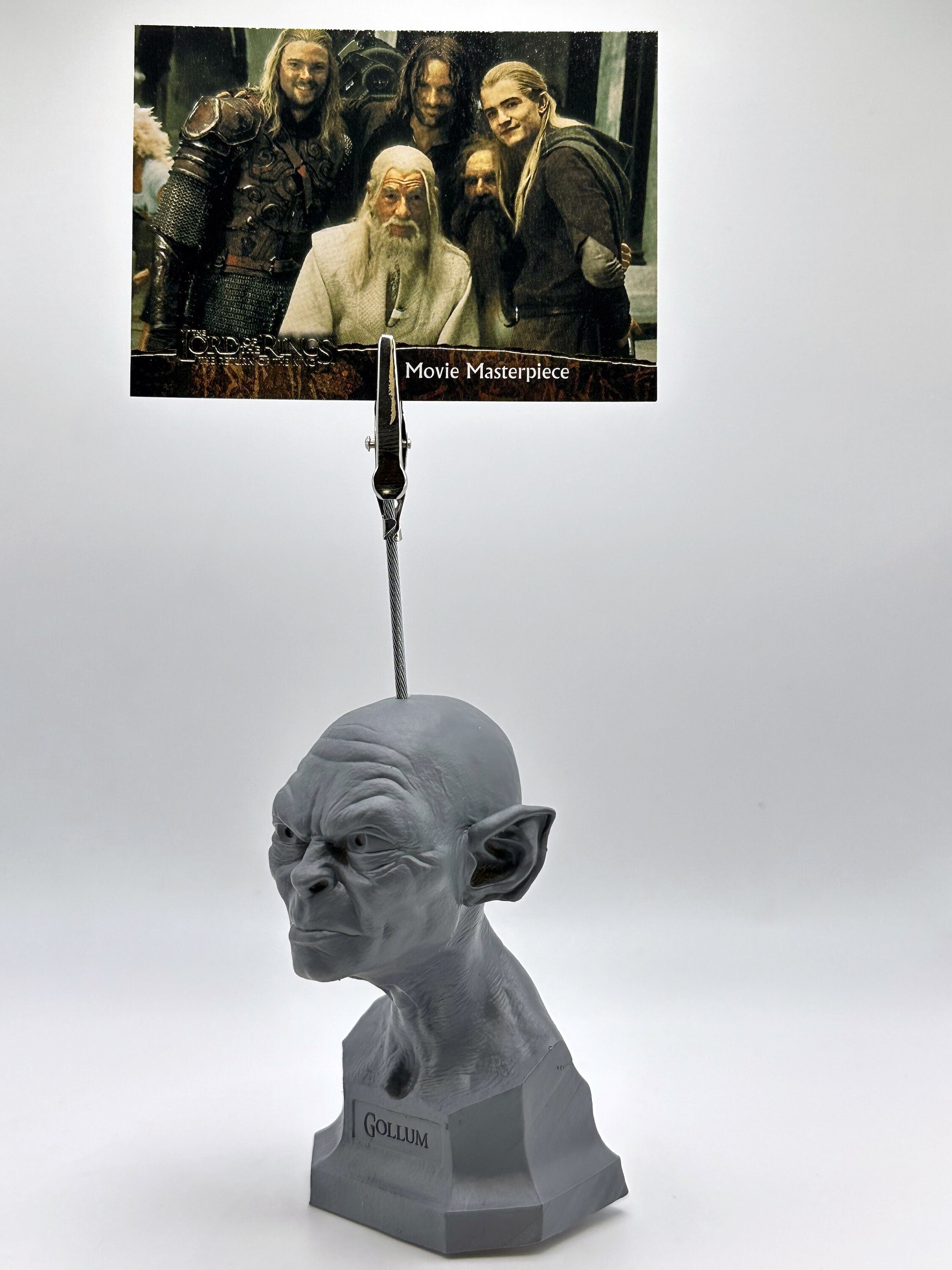 Gollum Statue Gollum Bust Photo Holder LOTR Topps Card - Etsy