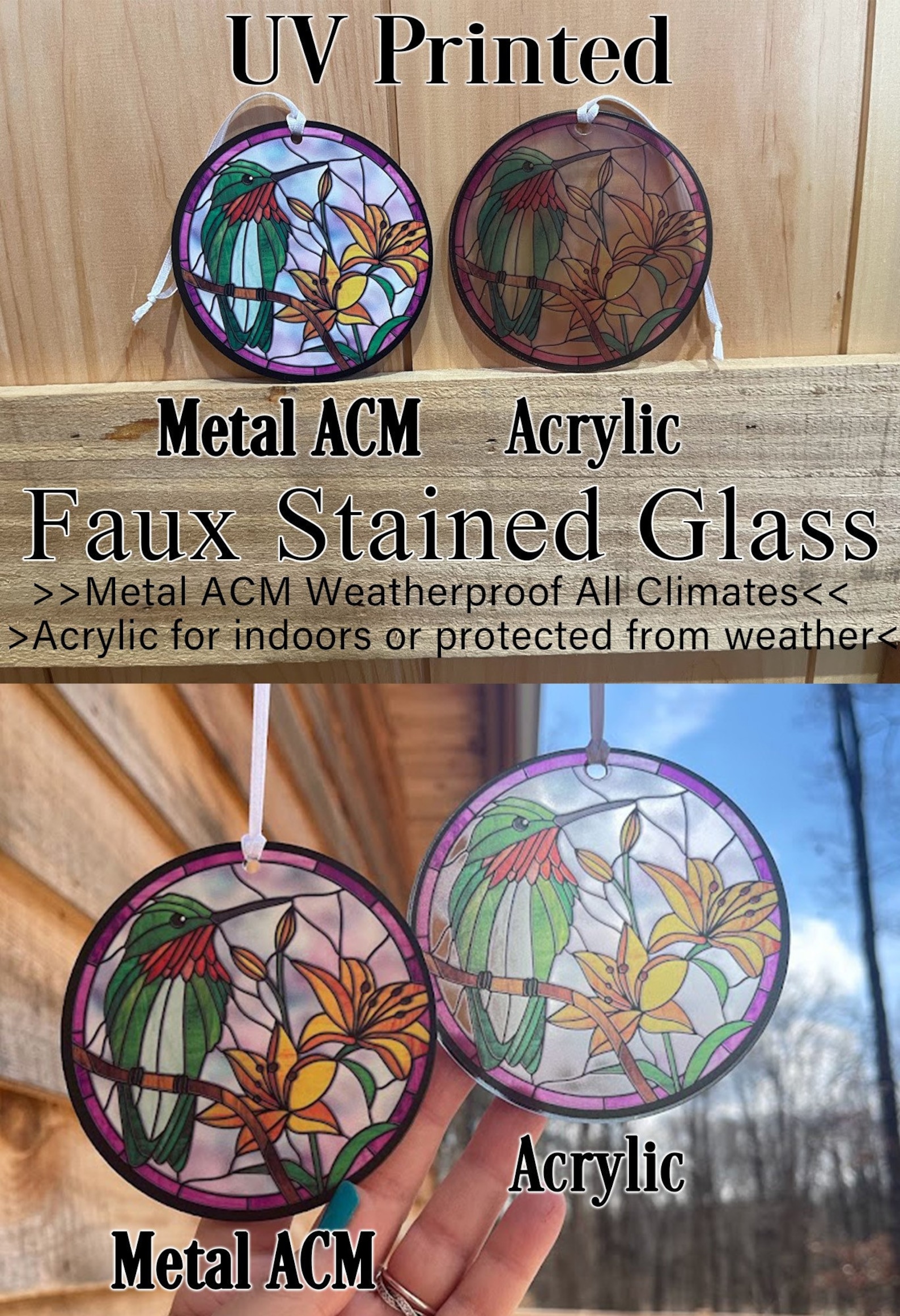 Cardinal Faux Stained Glass Sign Cardinal Memorial Gift - Etsy