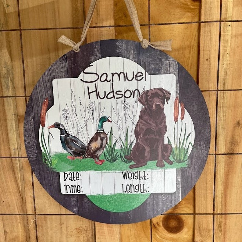Duck Hospital Door Hanger Duck Hunting Chocolate Lab Baby - Etsy