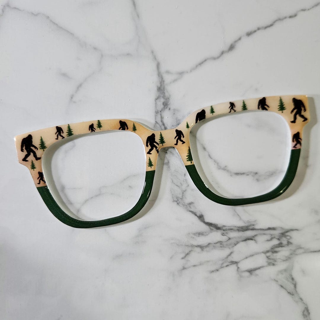 Bigfoot Dark Green Split Magnetic Glasses Topper - Etsy