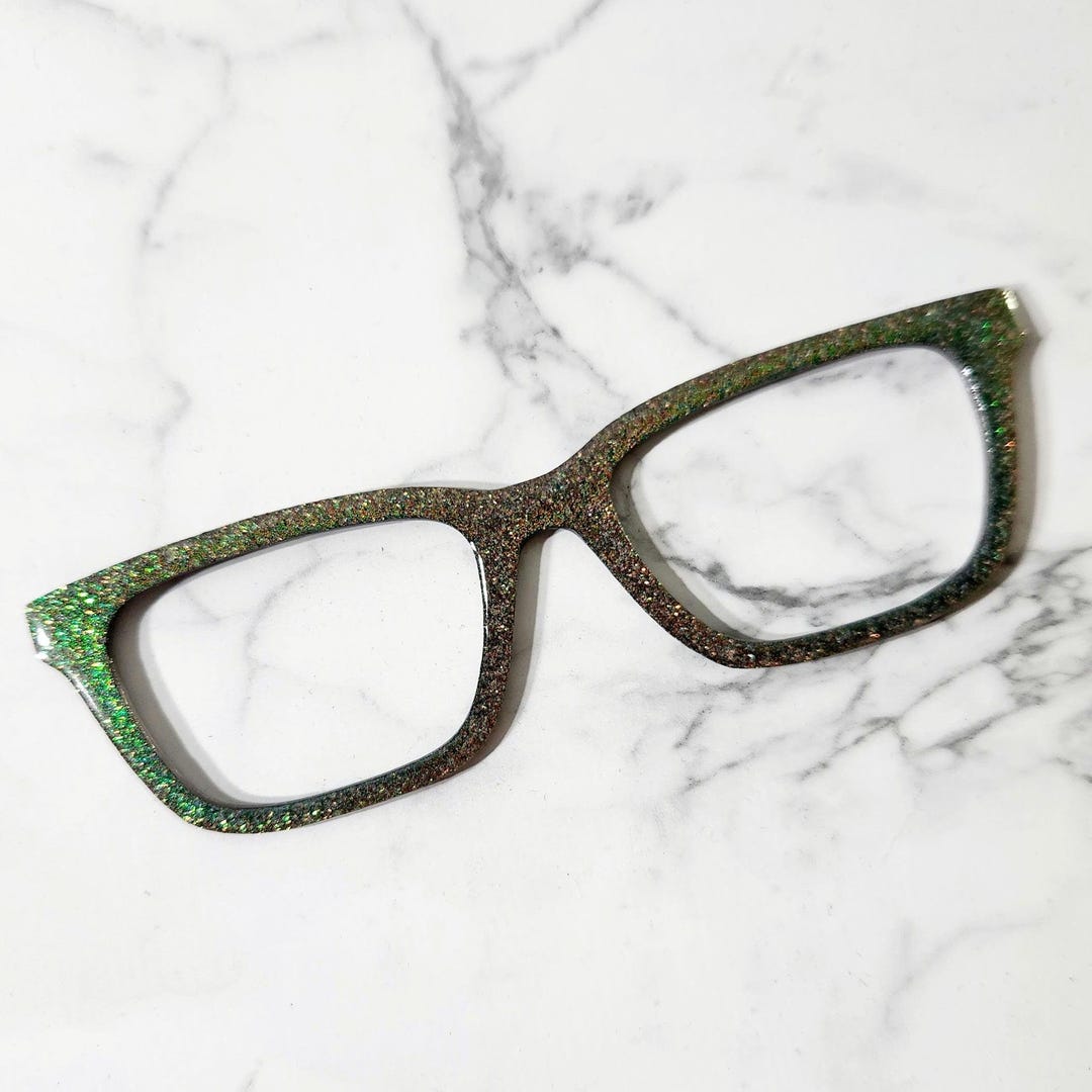 Malachite Shimmer Custom Magnetic Glasses Topper - Etsy