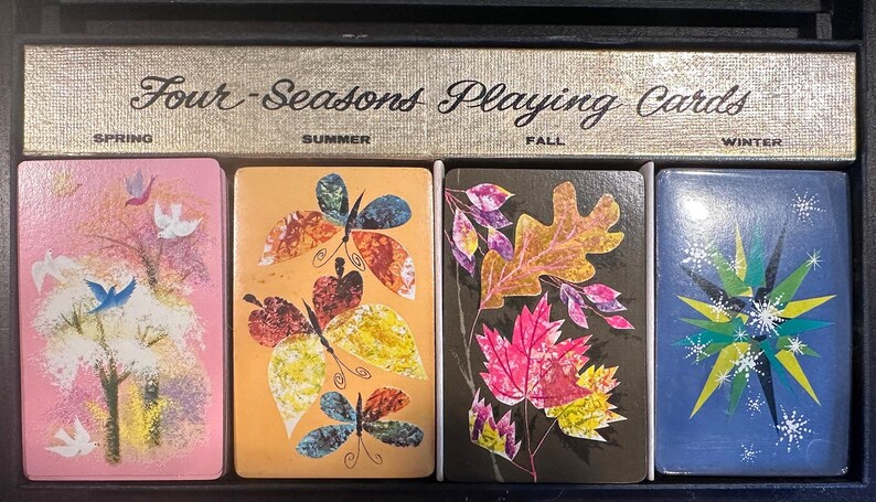 Four Seasons Playing Cards - Etsy