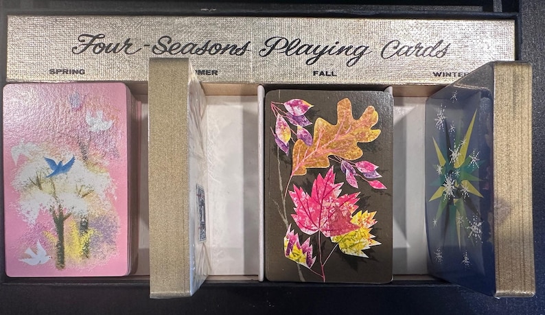 Four Seasons Playing Cards - Etsy