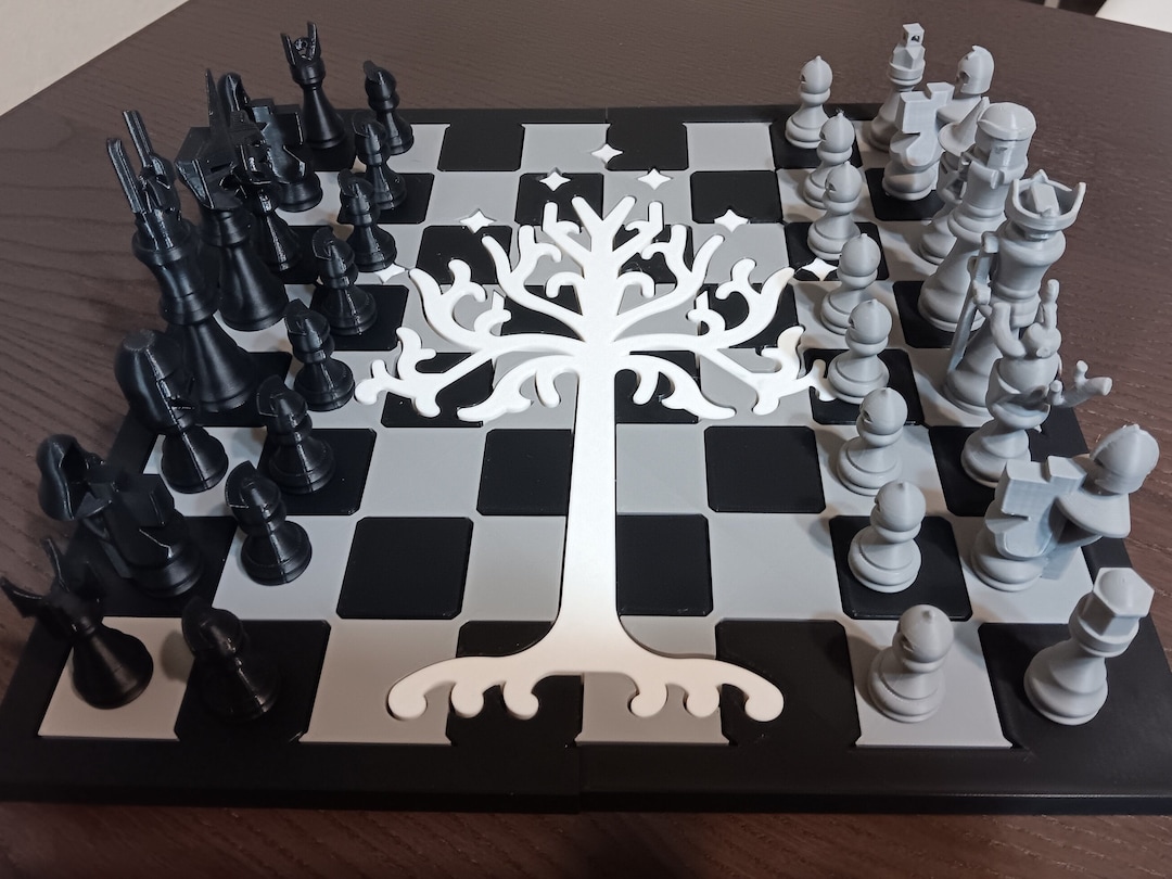 Chess Set Lord of the Rings - Etsy