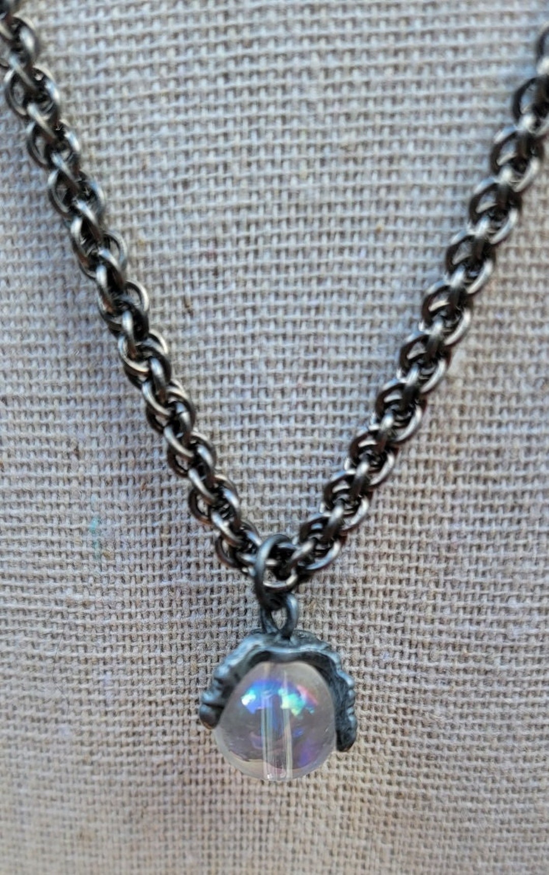 Dragon Claw Necklace - JPL Weave Chain With a Dragon Claw Orb Pendant ...