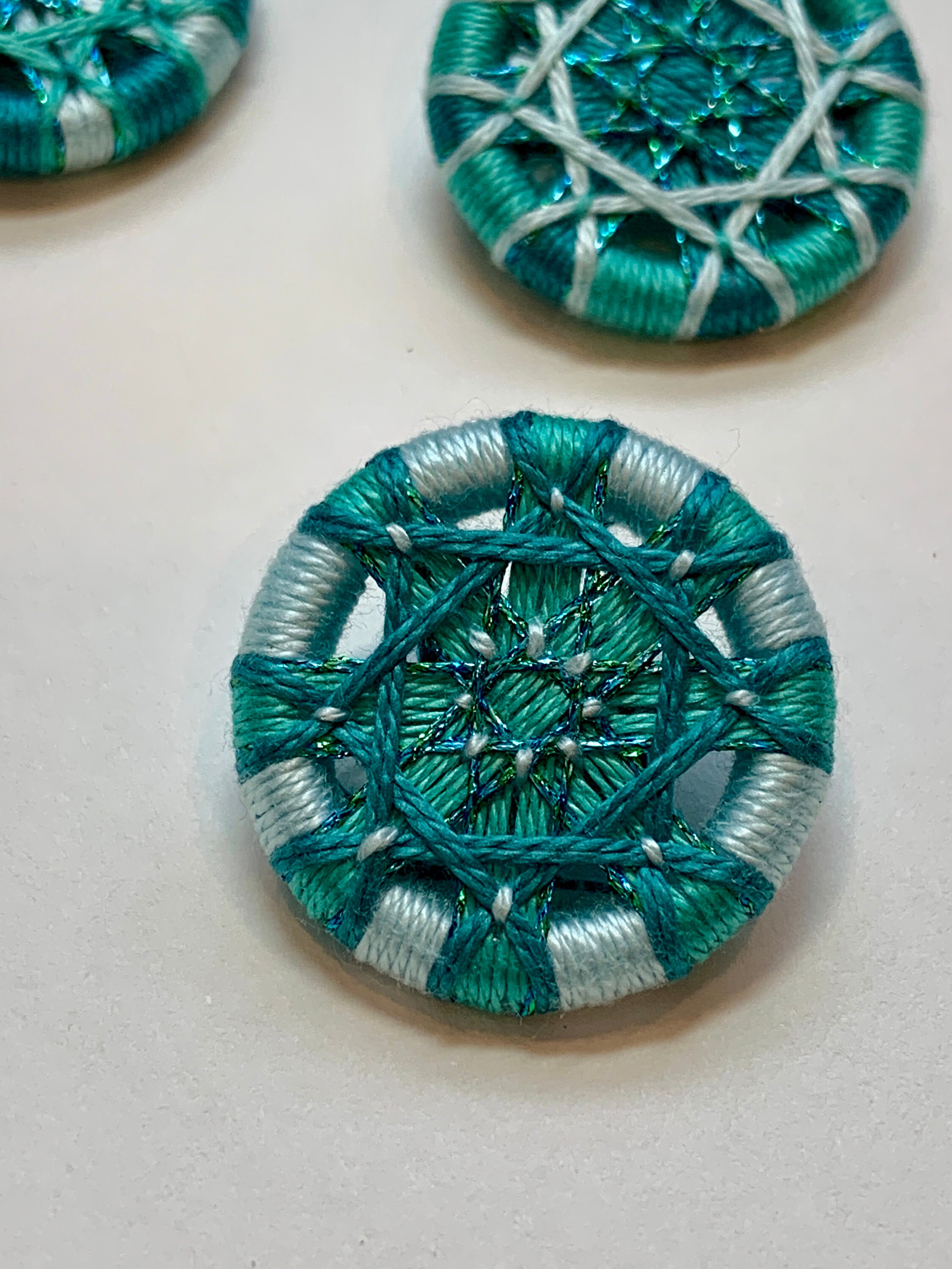 Mermaid 1-1/8 Inch Buttons - Set of 3 - Etsy