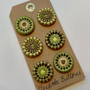 Meadow One Inch Buttons -- Set of 6 - Etsy