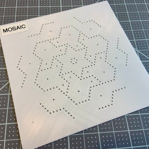 Mosaic - Template ONLY for Punched Paper Embroidery - Etsy