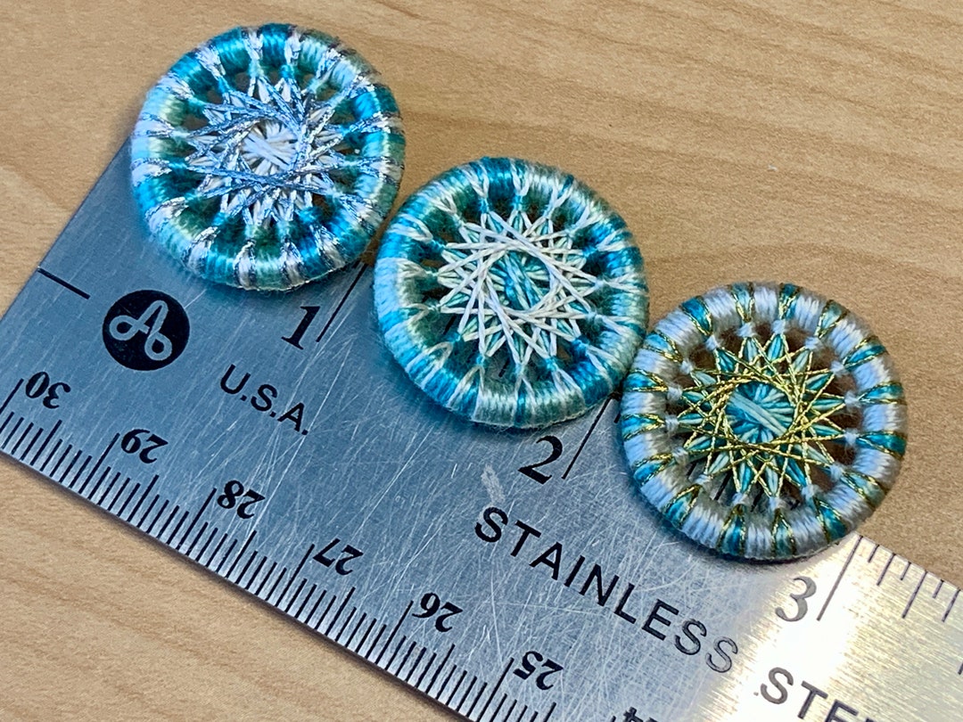 Sea Glass One Inch Buttons -- Set of 3 - Etsy