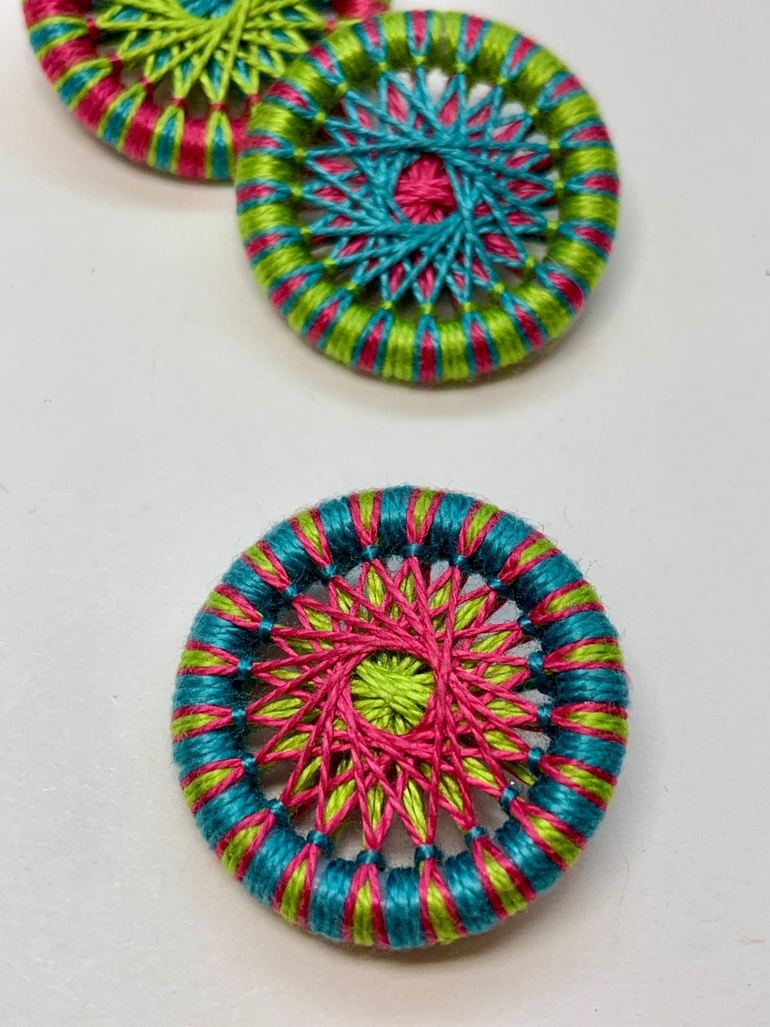 Carnival 1-1/8 Inch Buttons -- Set of 3 - Etsy