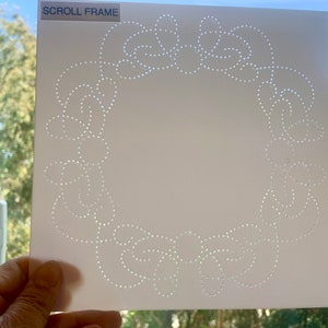 Scroll Frame - Template ONLY for Punched Paper Embroidery - Etsy