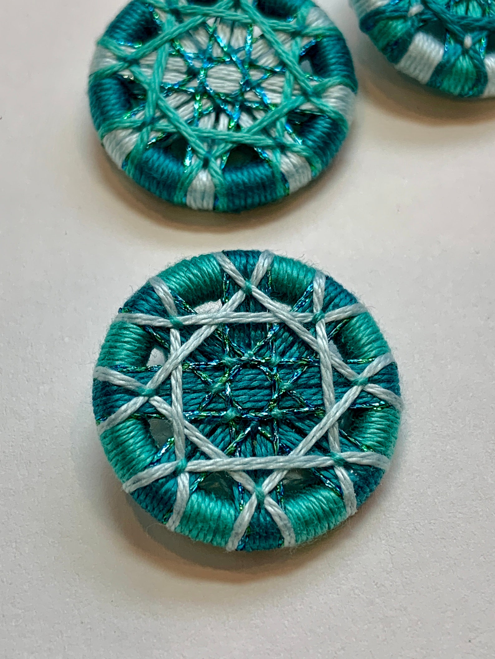 Mermaid 1-1/8 Inch Buttons - Set of 3 - Etsy