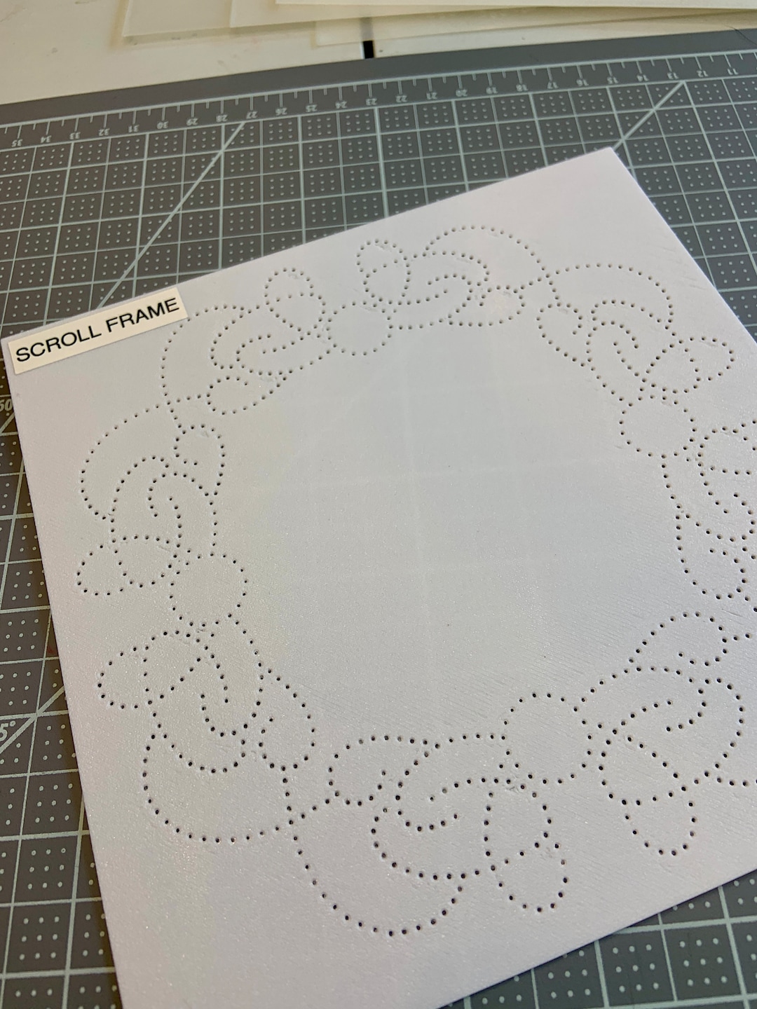 Scroll Frame - Template ONLY for Punched Paper Embroidery - Etsy