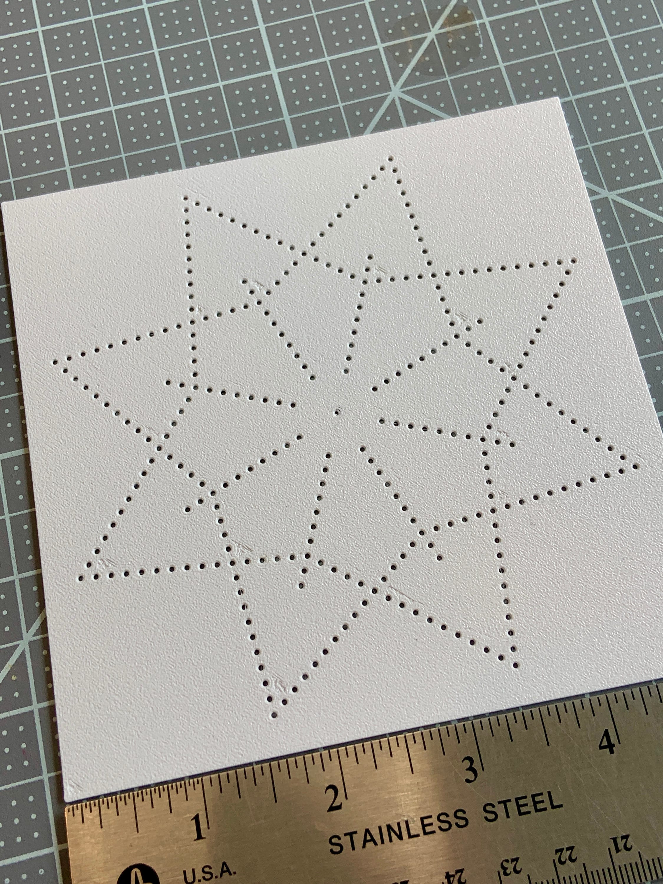 Lone Star - Template ONLY for Punched Paper Embroidery - Etsy
