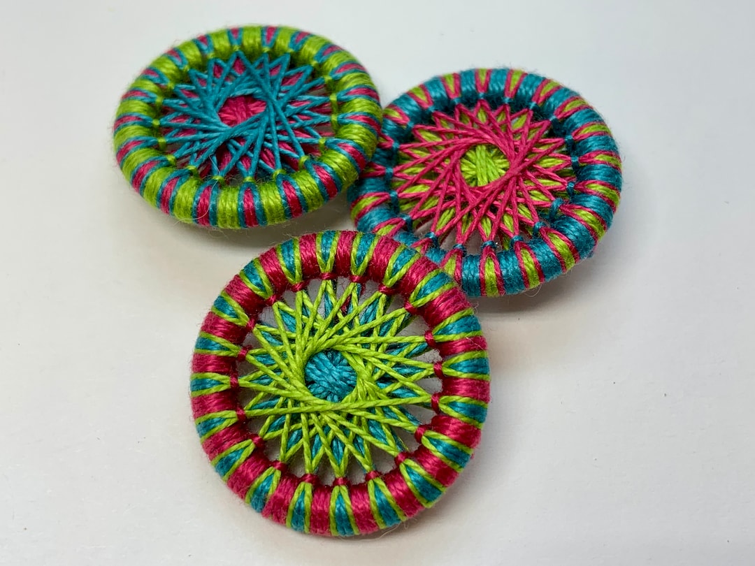 Carnival 1-1/8 Inch Buttons Set of 3 - Etsy