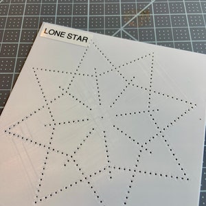 Lone Star - Template ONLY for Punched Paper Embroidery - Etsy