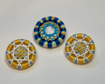 Burano One Inch Buttons Set of 3 - Etsy