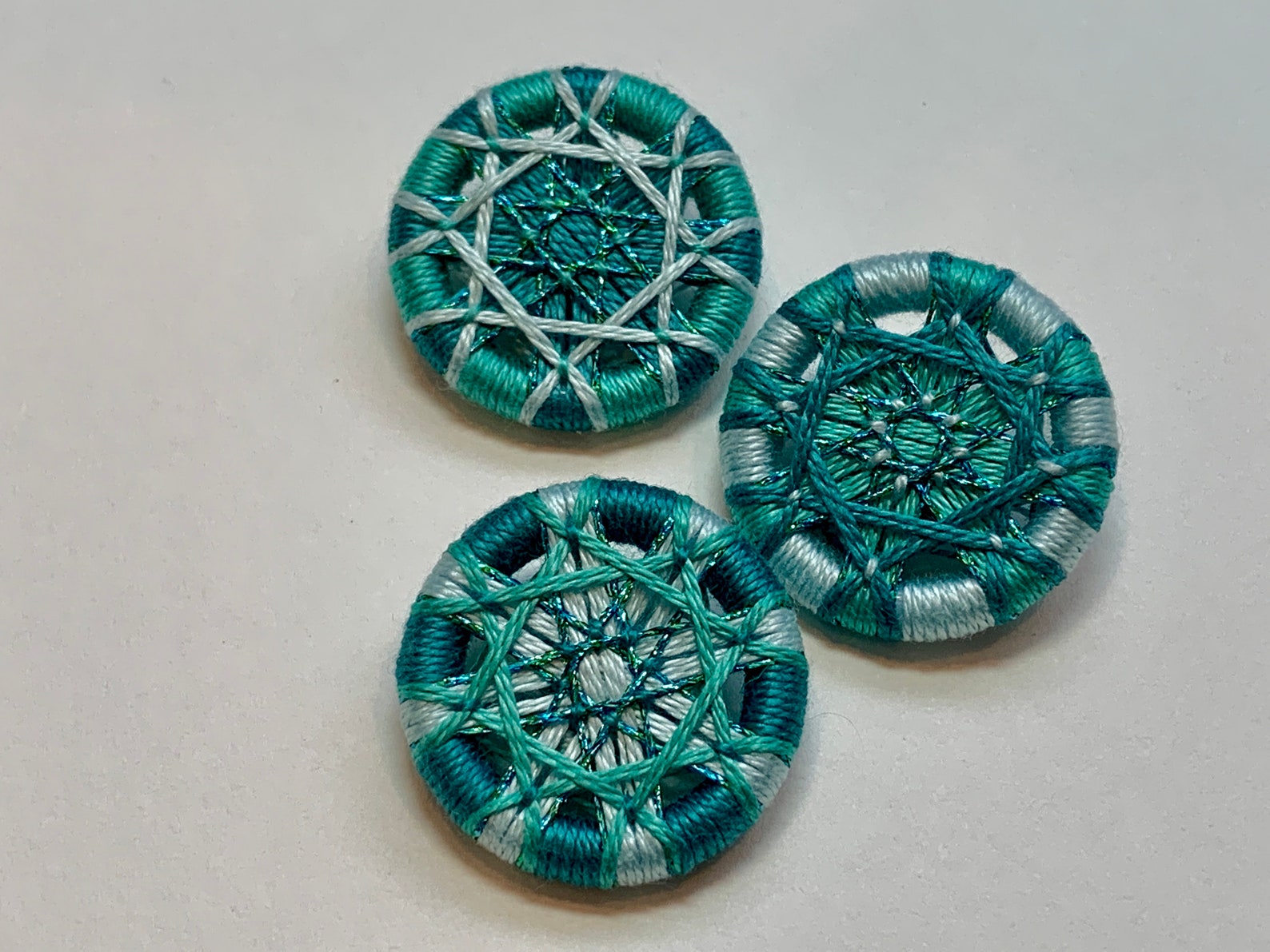 Mermaid 1-1/8 Inch Buttons - Set of 3 - Etsy
